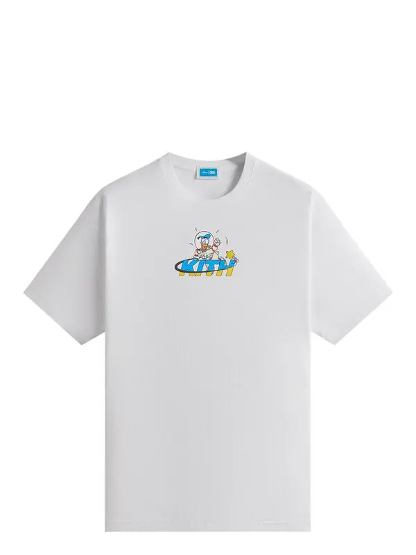 Kith X Disney Donald Duck Astronaut Vintage Tee - White