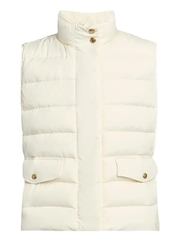 Moncler Besset Down Puffer Vest - Ivory