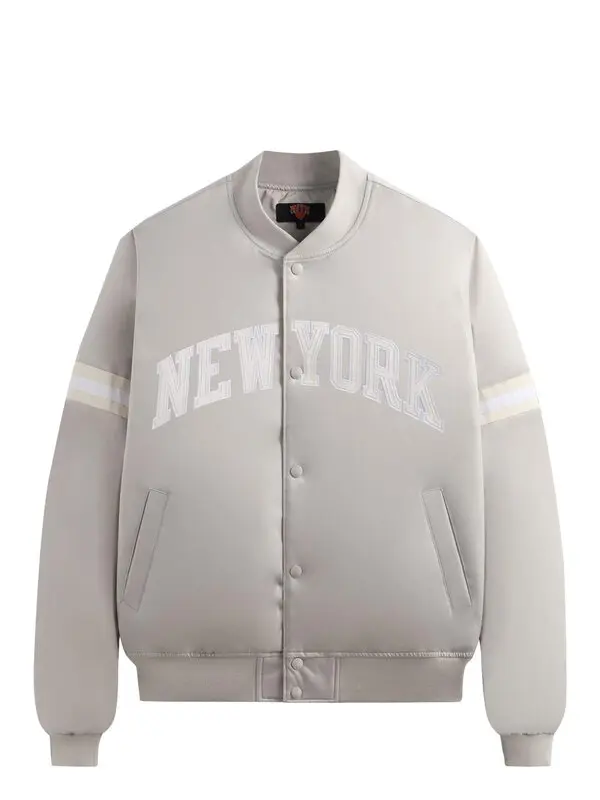Kith Empire Satin Bomber Jacket - Grey