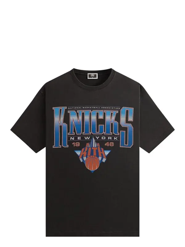 Kith For The New York Knicks Luster Vintage Tee - Black