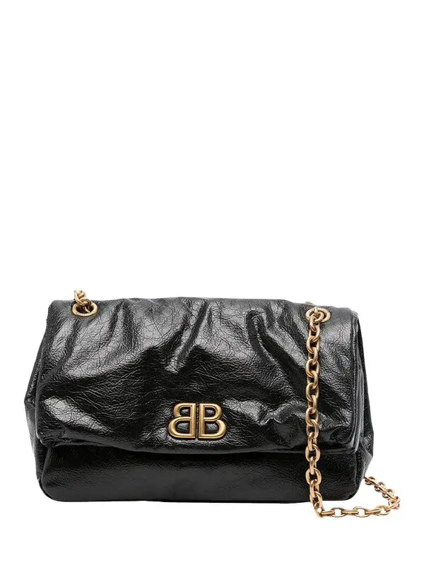 Balenciaga Monaco Chain Bag - Black