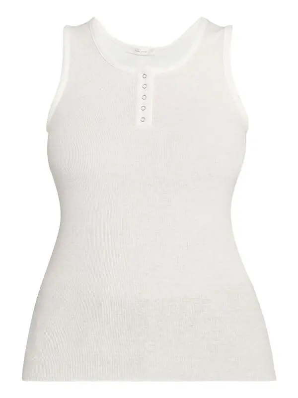 THE ROW - Mansel Rib Henley Tank Top