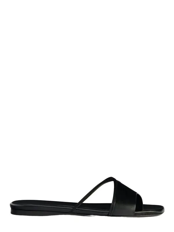 JUDE Fiji Leather Sandals - Black