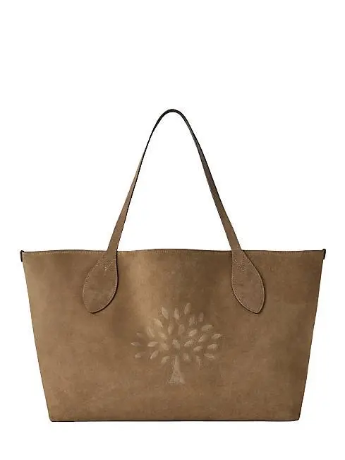 Mulberry Oversized Suede Tote Bag - Salcombe Sand