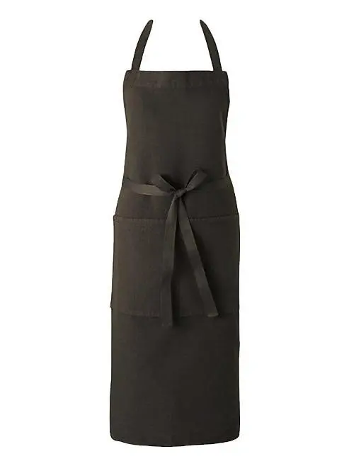 Charvet Bricoleur Cotton And Linen Apron - Acier