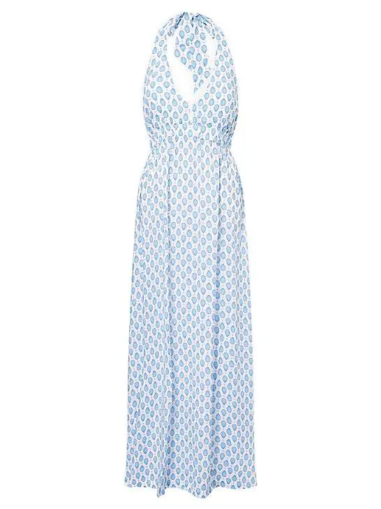 Heidi Klein La Croissette Halterneck Maxi Dress - Prt-prt