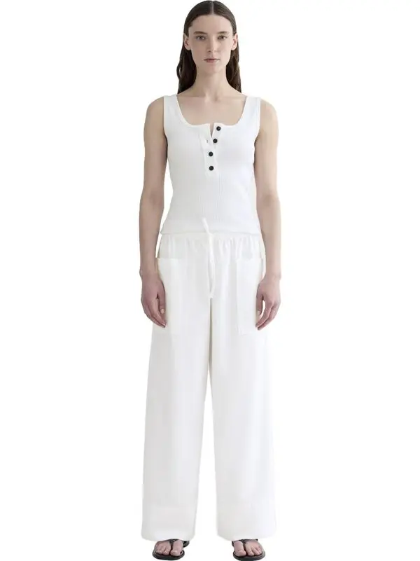 Everlane Easy Cargo Pant - White