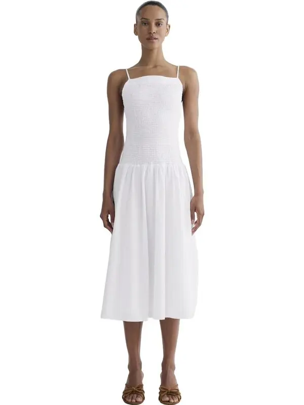 Everlane Gauze Open-back Midi Dress - White