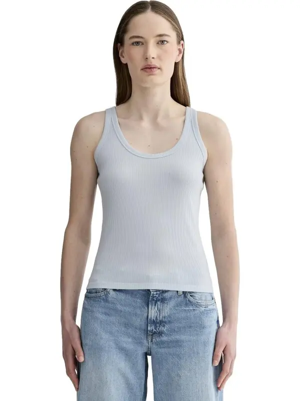 Everlane Shimmy Scoop-neck Tank Top - Air Blue