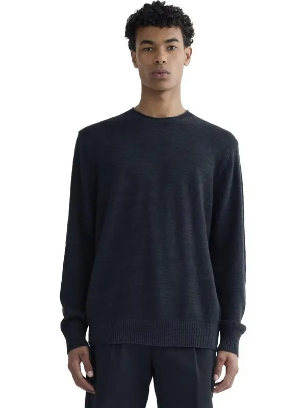 Everlane Cotton Linen Pullover Sweater - Navy