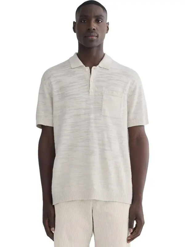 Everlane Cotton Linen Polo Sweater - Birch