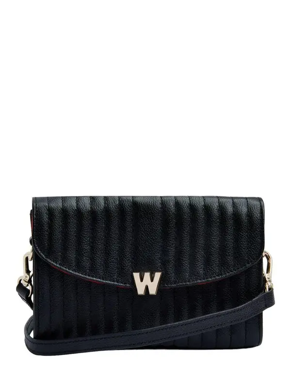 Wolf Mimi Crossbody Bag With Wristlet - Black