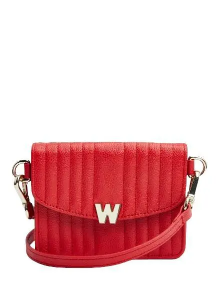 Wolf Mimi Mini Bag With Wristlet & Lanyard - Red