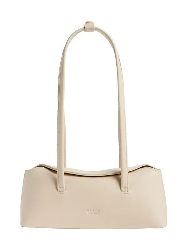 FREJA NEW YORK Mini Chrystie Faux Leather Shoulder Bag - Oat