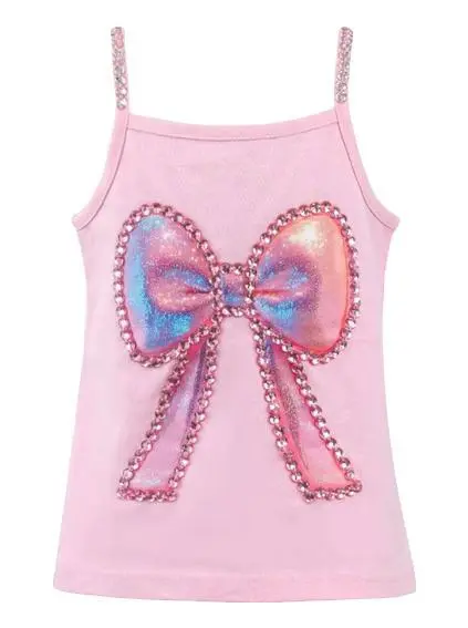 LOLA + THE BOYS Bow Tank Top - Pink