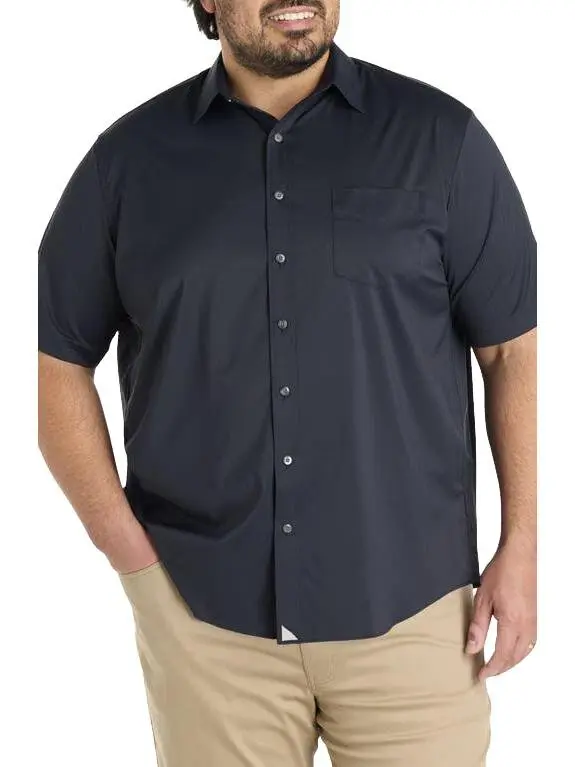 UNTUCKIT FIT BY DXL Big & Tall Gironde Sport Shirt - Black