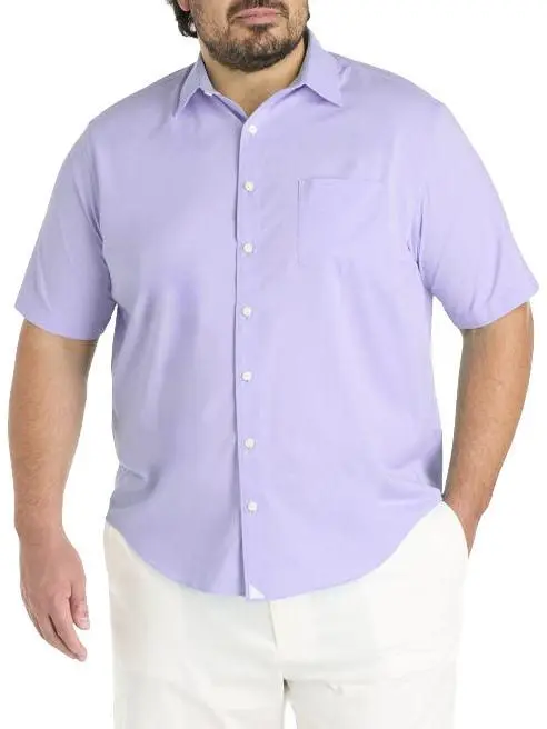 UNTUCKIT FIT BY DXL Big & Tall Gironde Sport Shirt - Lavendula
