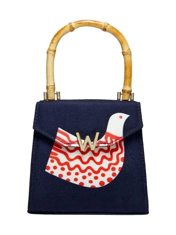 Wolf Evie Small Bag - Navy Bird
