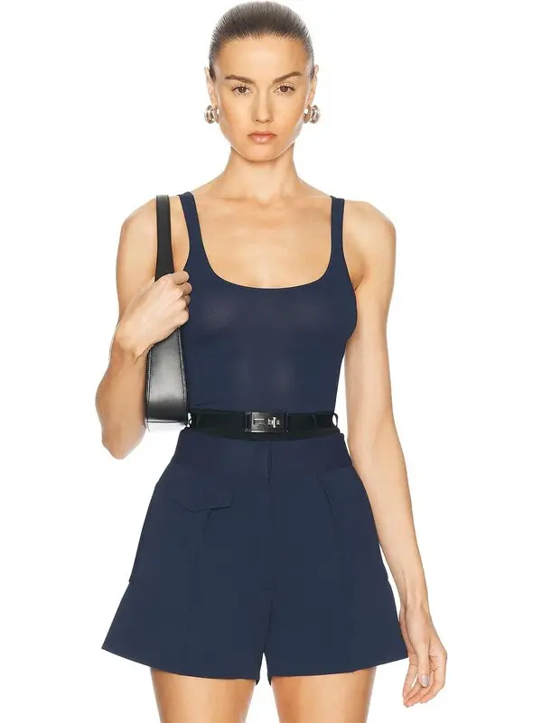 Brandon Maxwell The Julia Top - Navy & Black