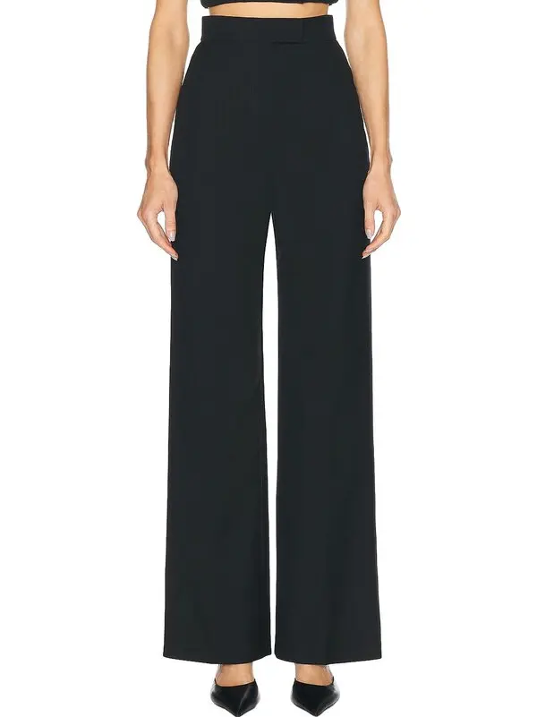 Alexander McQueen Wool Gabardine Trousers - Black