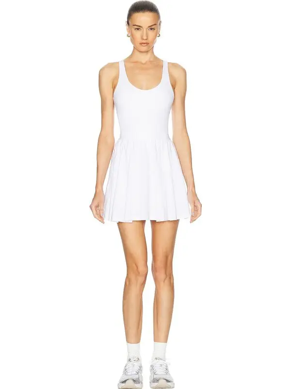 Beyond Yoga Score Pleated Dress - True White