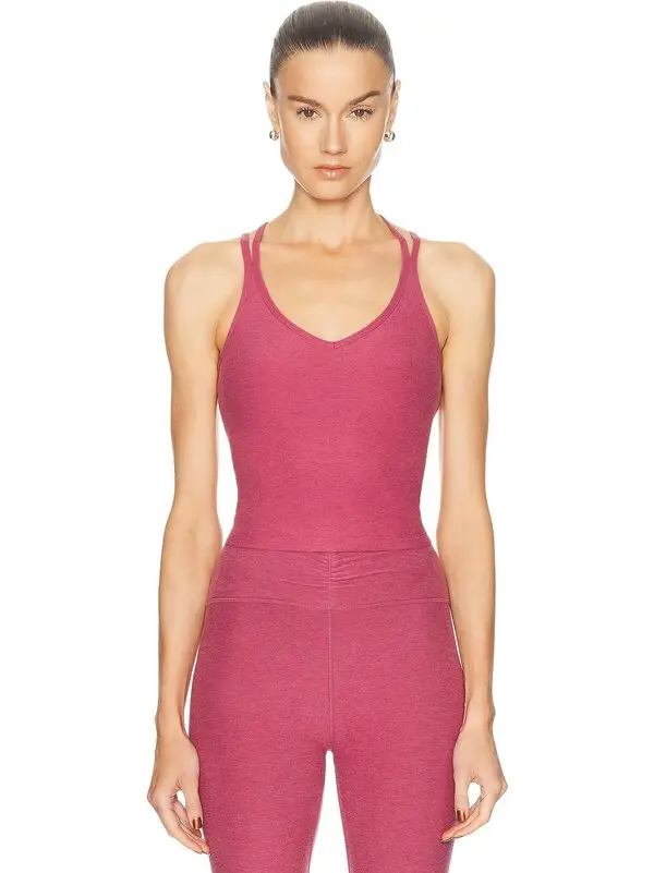 Beyond Yoga Spacedye Get Across Tank Top - Smooth Mauve Heather