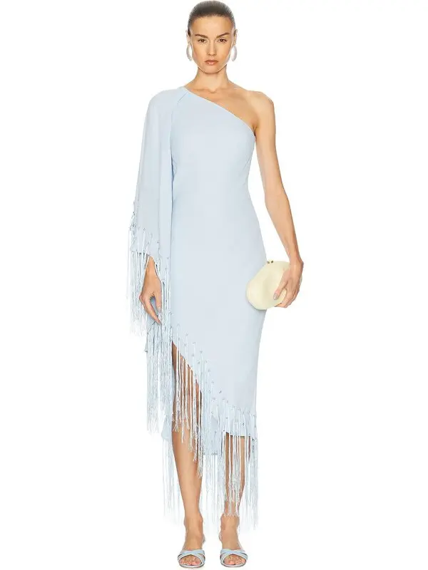 Cult Gaia Esperanza One-shoulder Fringe Dress - Coastal