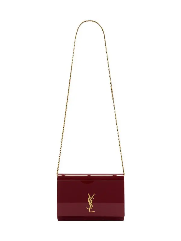 Saint Laurent Vicky Minaudiere Bag - Light Rust