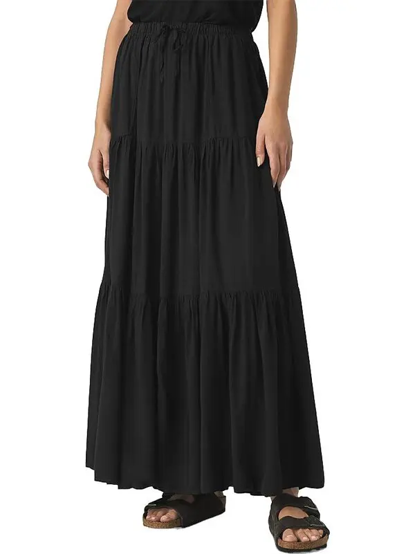 Splendid Melanie Tiered Skirt - Black