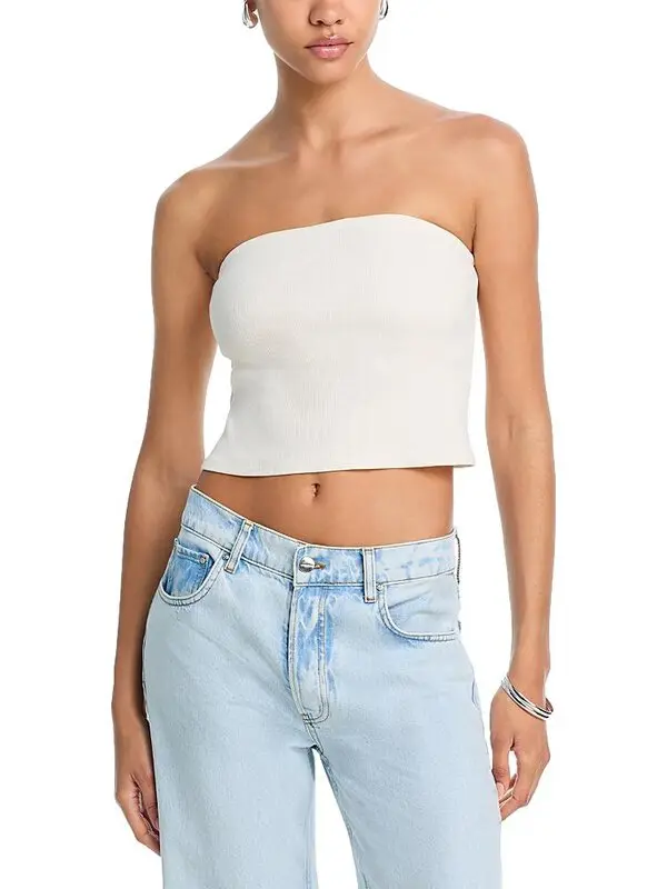 PERFECTWHITETEE Talula Blondie Tube Top - Bright Ivory