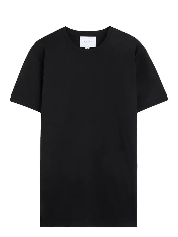 RAITH Luxe Mercerized Cotton T-shirt - Black