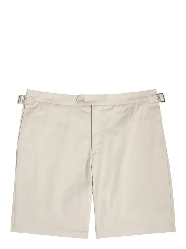 RAITH Tailored Stretch-cotton Shorts - Beige