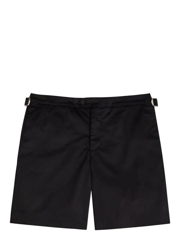 RAITH Tailored Stretch-cotton Shorts - Black