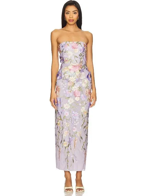 LOVERS AND FRIENDS Poppin Gown - Lilac Spring Floral
