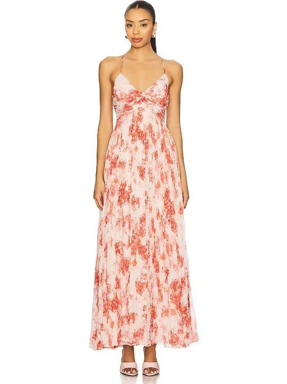 MORE TO COME Darcie Maxi Dress - Pink Floral