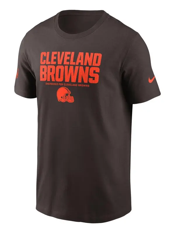Nike Cleveland Browns Sideline Team Issue Dri-fit Nfl T-shirt - Brown