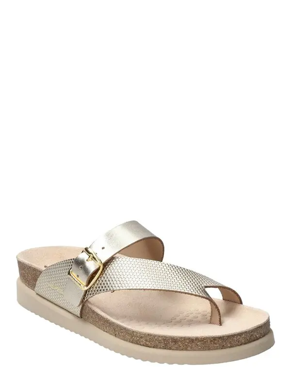 Mephisto Helen Mix Toe Loop Sandal - Gold Flash/ Vega