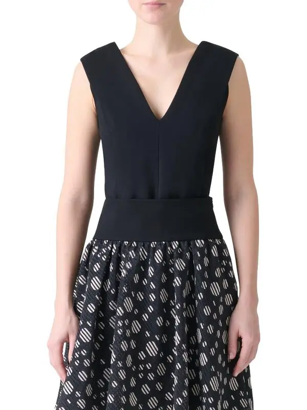 Akris Sleeveless Fitted Top - Black
