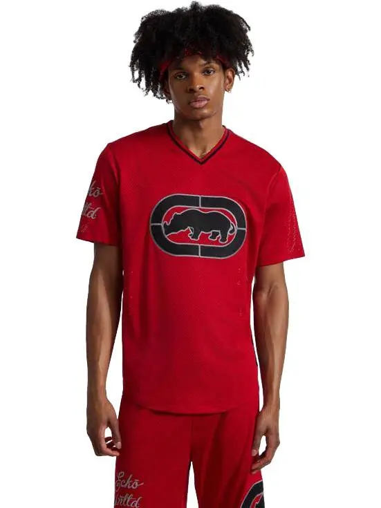 ECKO UNLTD. Touch Base Birdseye Mesh Tee - True Red