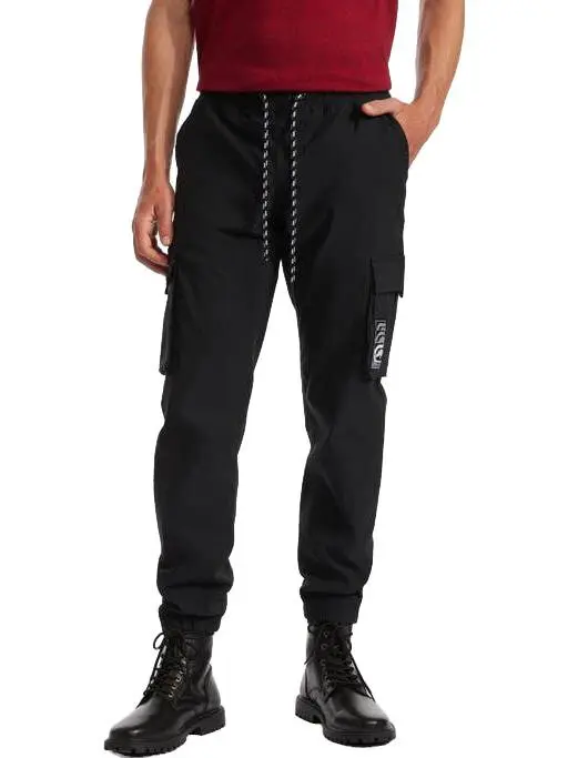 ECKO UNLTD. Draw Toggle Cargo Jogger - Black