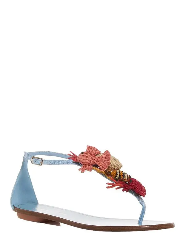 AQUAZZURA Marea Embellished Sandals - Baby Blue