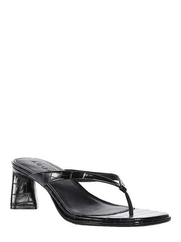 Aqua Sanoa Sandals - Black Crocodile
