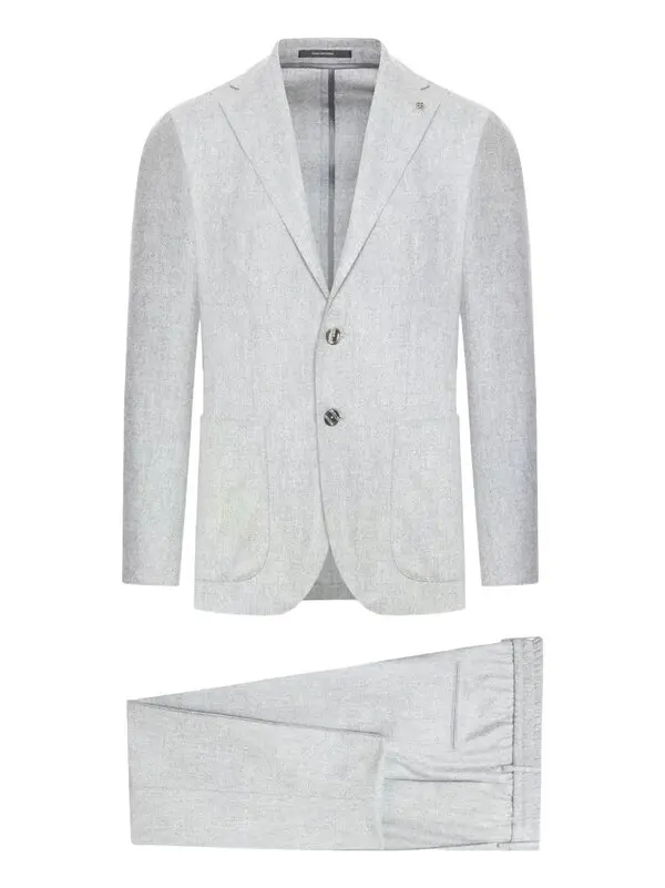 Tagliatore Wool Single-breasted Blazer - Grey