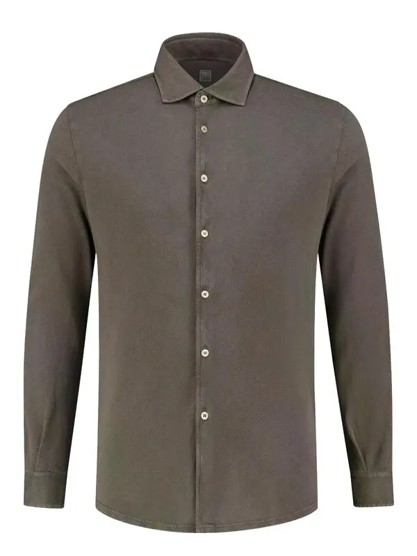 Fedeli Long Sleeve Shirt - Brown