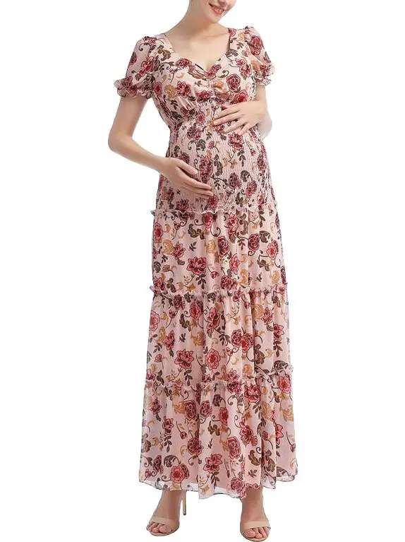 KIMI + KAI Aoife Maternity Maxi Dress - Multicolored