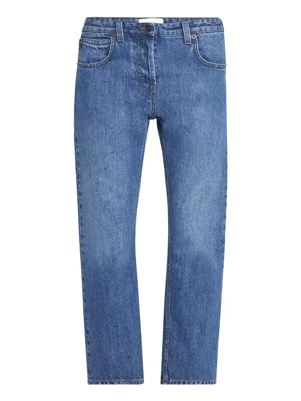 THE ROW Riaco Slim-leg Ankle Jeans - Washed Blue