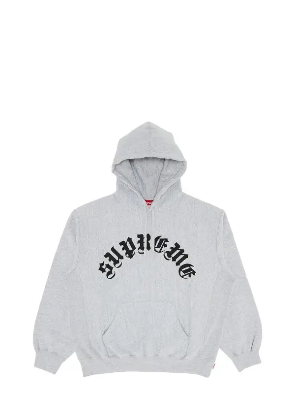Supreme Printed Arc Hooded Sweatshirt - Grey