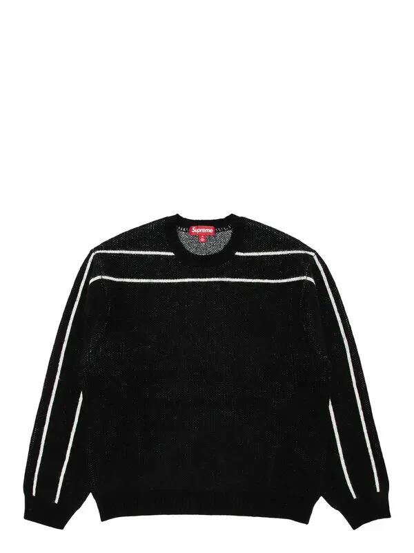 Supreme Striped Sweater - Black