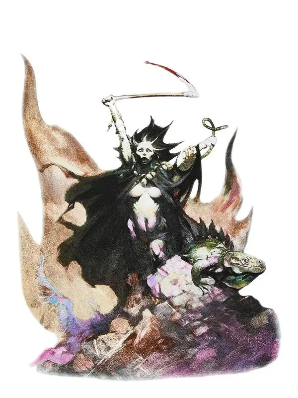 Supreme X Frank Frazetta With Scythe Tee - White