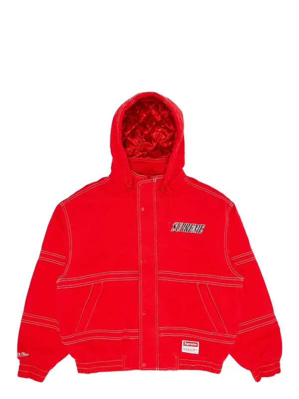 Supreme Twill Stadium Jacket - Red